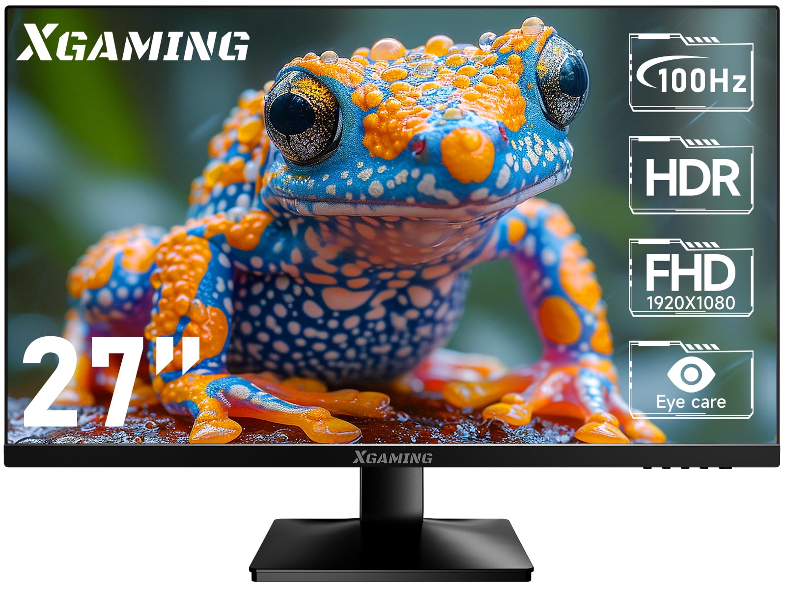 XGAMING 27-inch Computer Monitor, 1080P 100Hz Gaming Monitor, FHD IPS ...