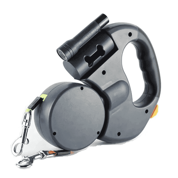 XGEEK (2) Two Dog Reflective Retractable Pet Leash Ropes – 360 Degree ...