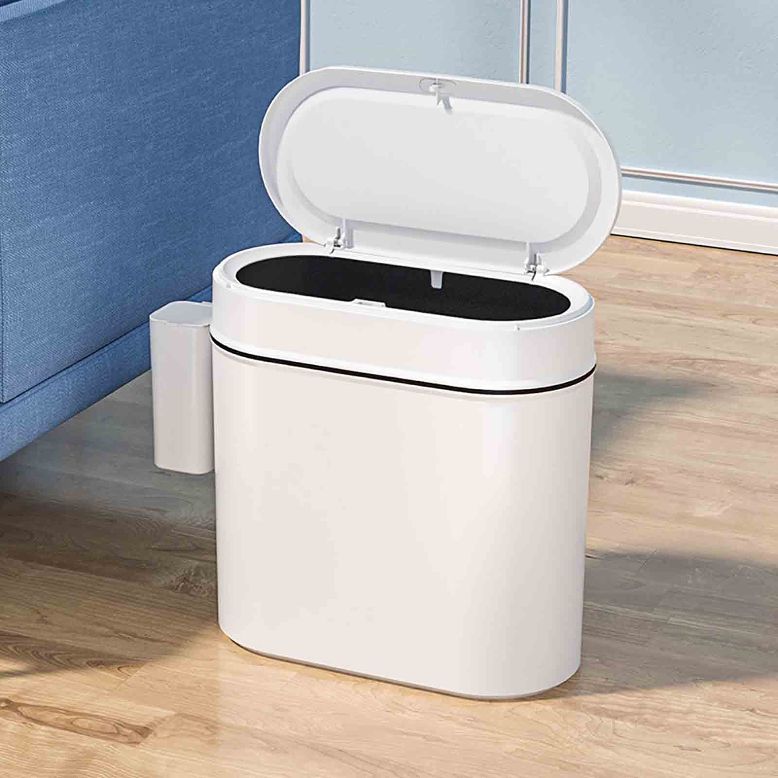 XGFHYJEH Bathroom Trash Can With Lid Kitchen Garbage Can 13 Gallon ...