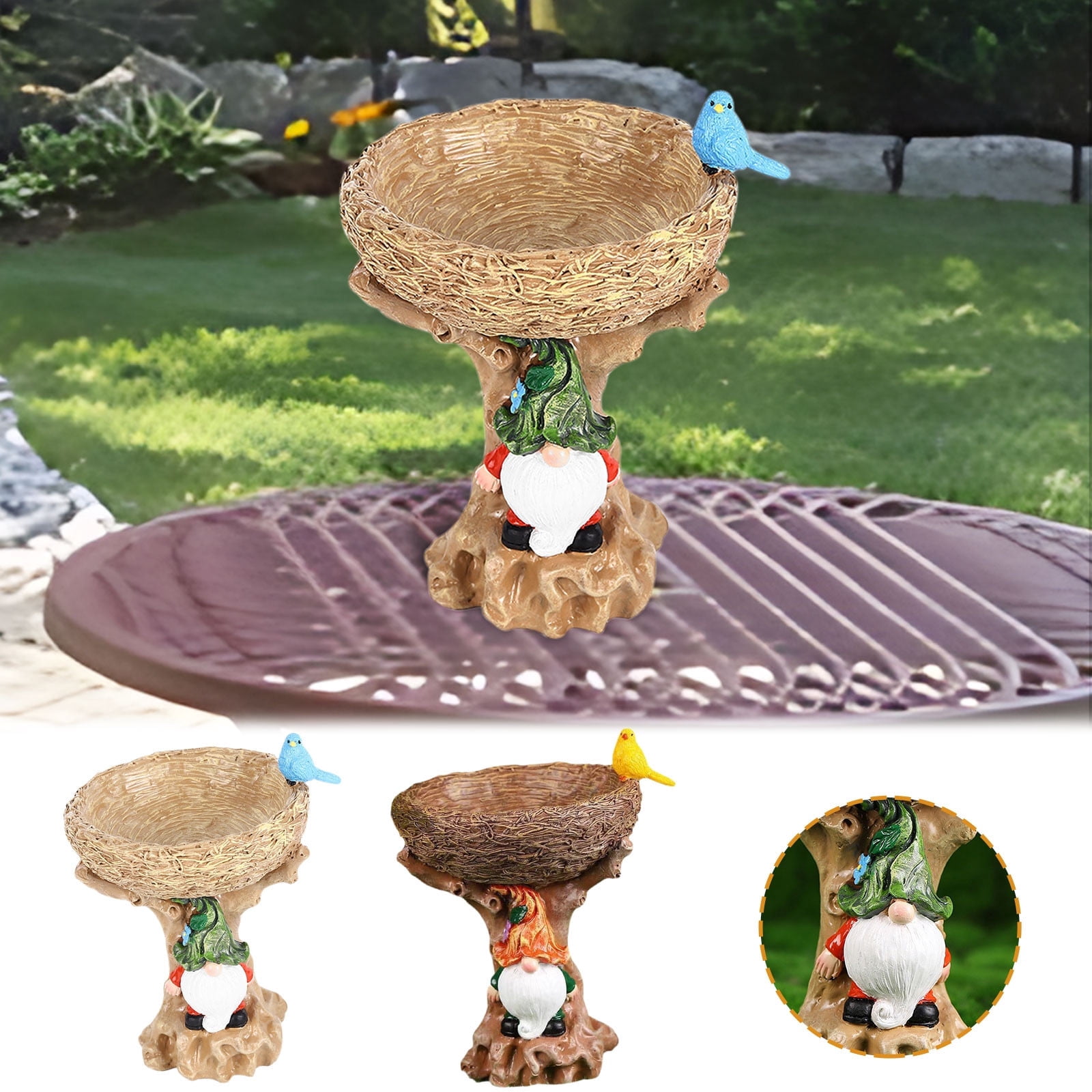 XGFHYJEH Bird Bath, Bird Baths Outdoor on Clearance, Bird Bath Bowl ...