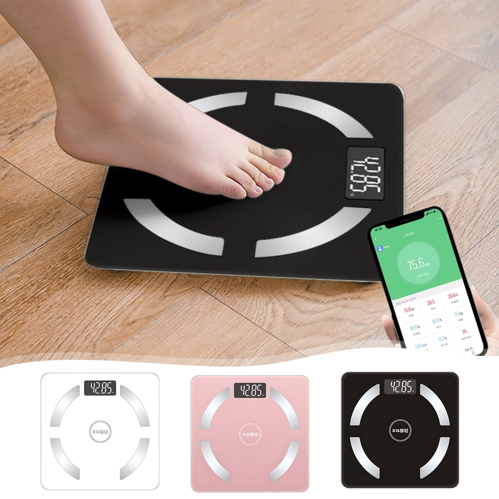 XGFHYJEH Digital Scale Weight, Body Composition Scale Bluetooth ...