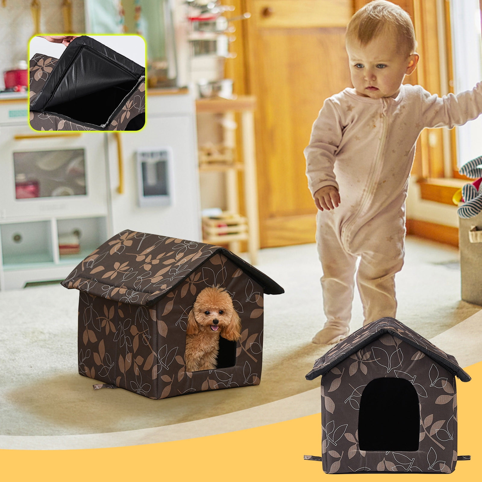 XGFHYJEH Dog Houses for Small Dogs, Dog House Outdoor, Pet Houses for ...