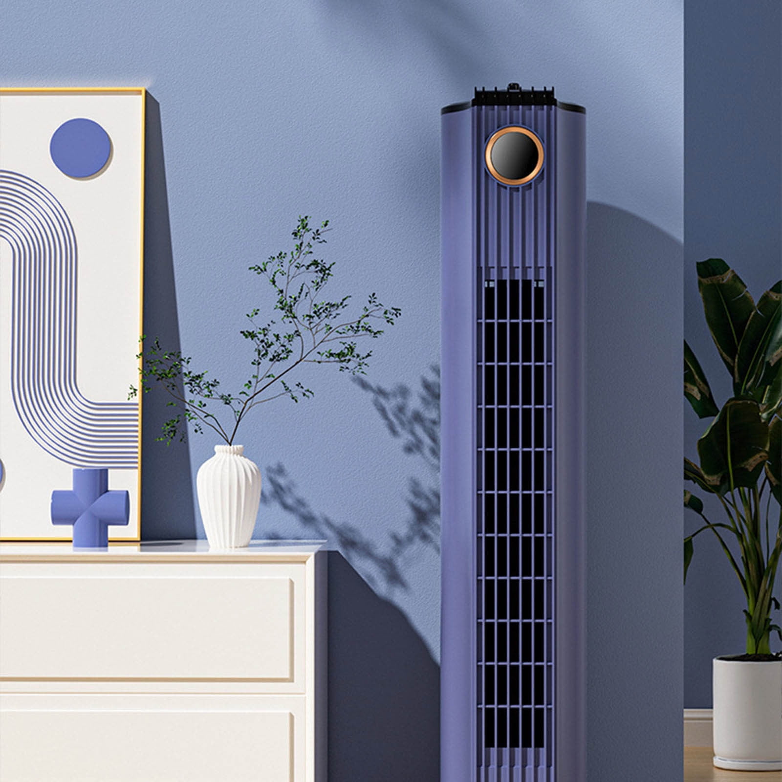 XGFHYJEH Electric Tower Fan, Bladeless Standing Floor Fan, Portable ...