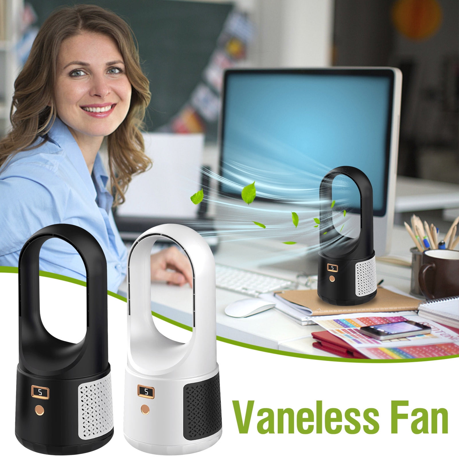 XGFHYJEH Electric Tower Fan, Small Standing Floor Fan, Portable ...