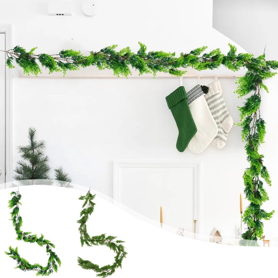 XGFHYJEH Garland Christmas, Outdoor Christmas Garland, Christmas ...