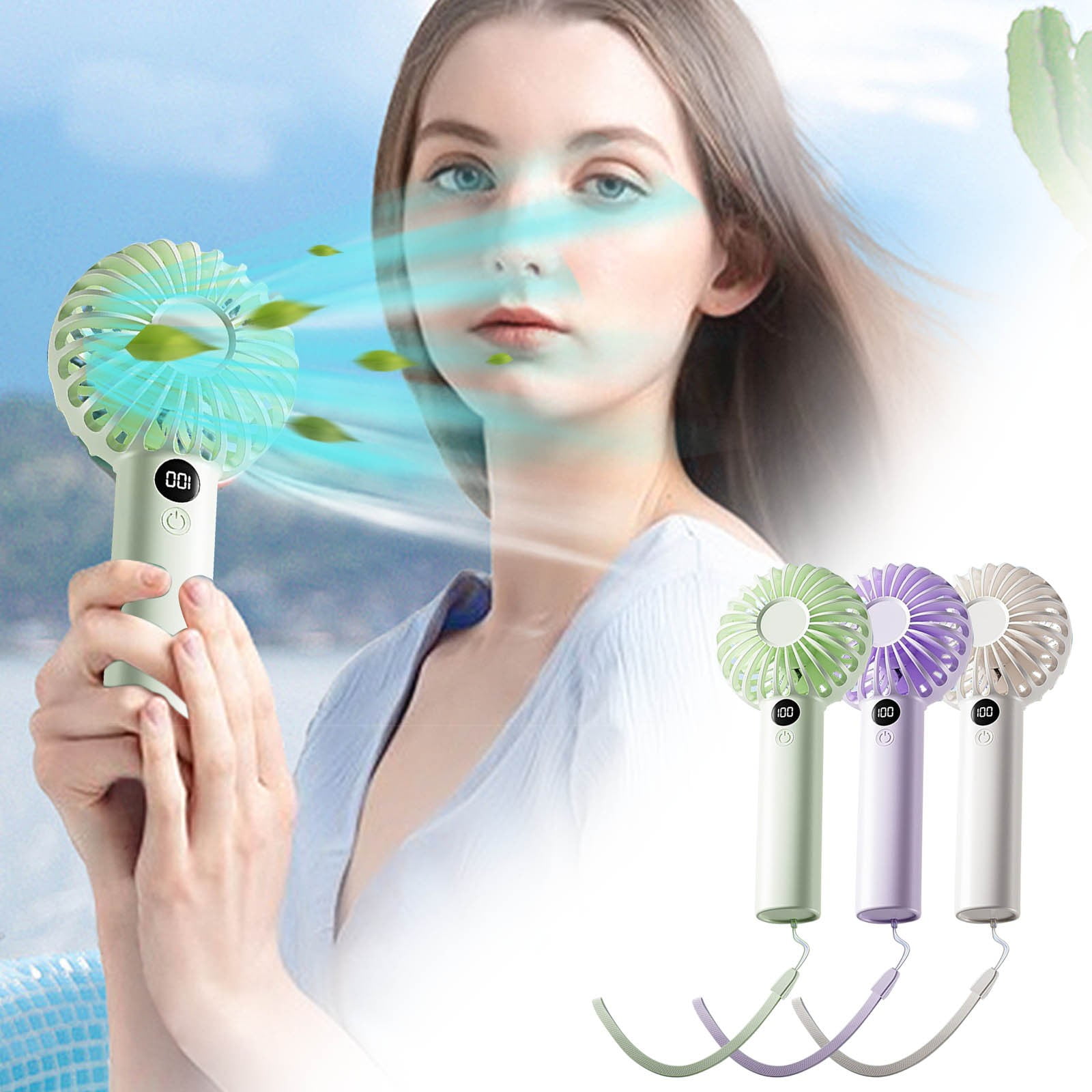 XGFHYJEH Hand Held Fan, Mini Fan Handheld, Hand Held Fan Rechargeable ...