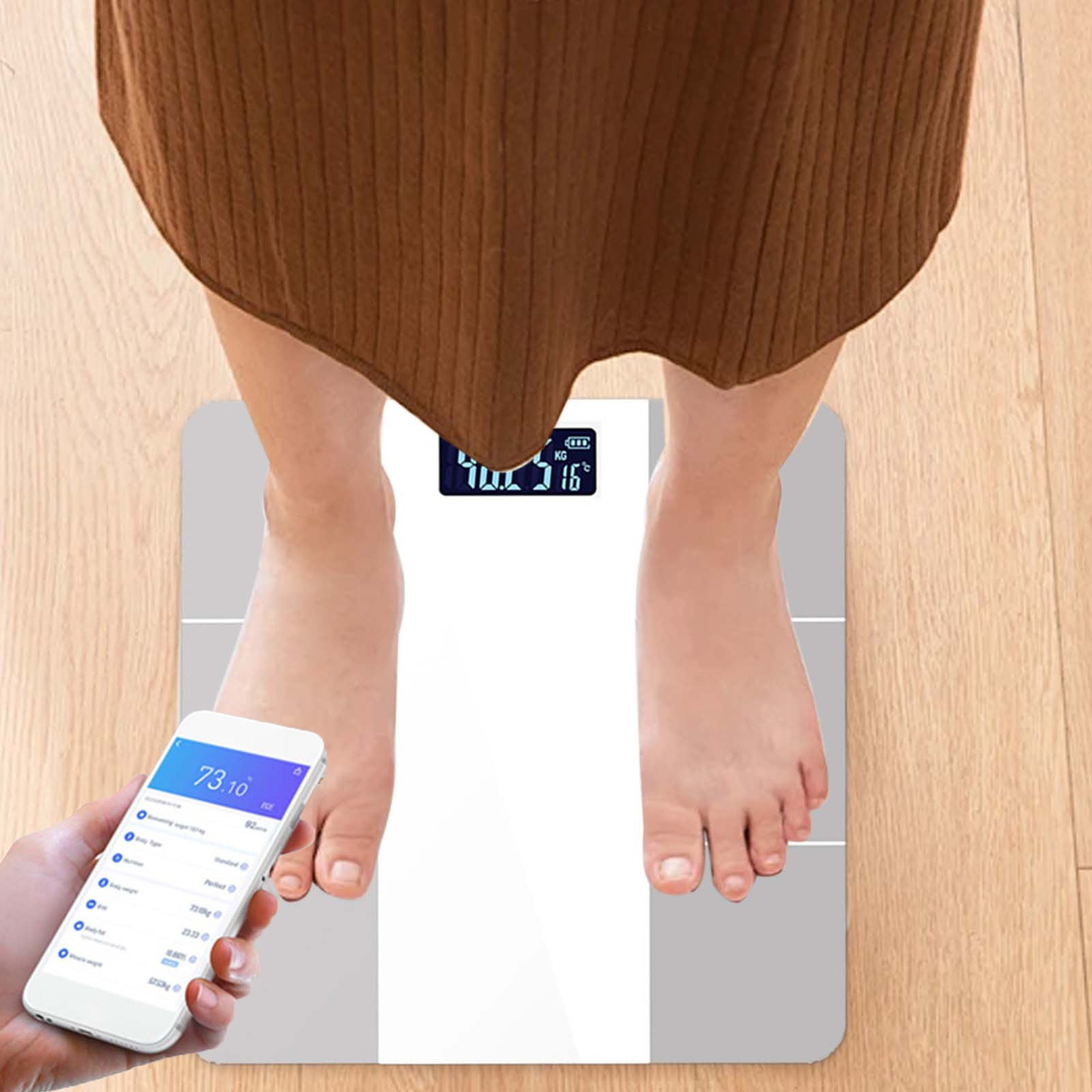 XGFHYJEH Scale Weight, Bathroom Scale, Body Composition Scale Bluetooth ...