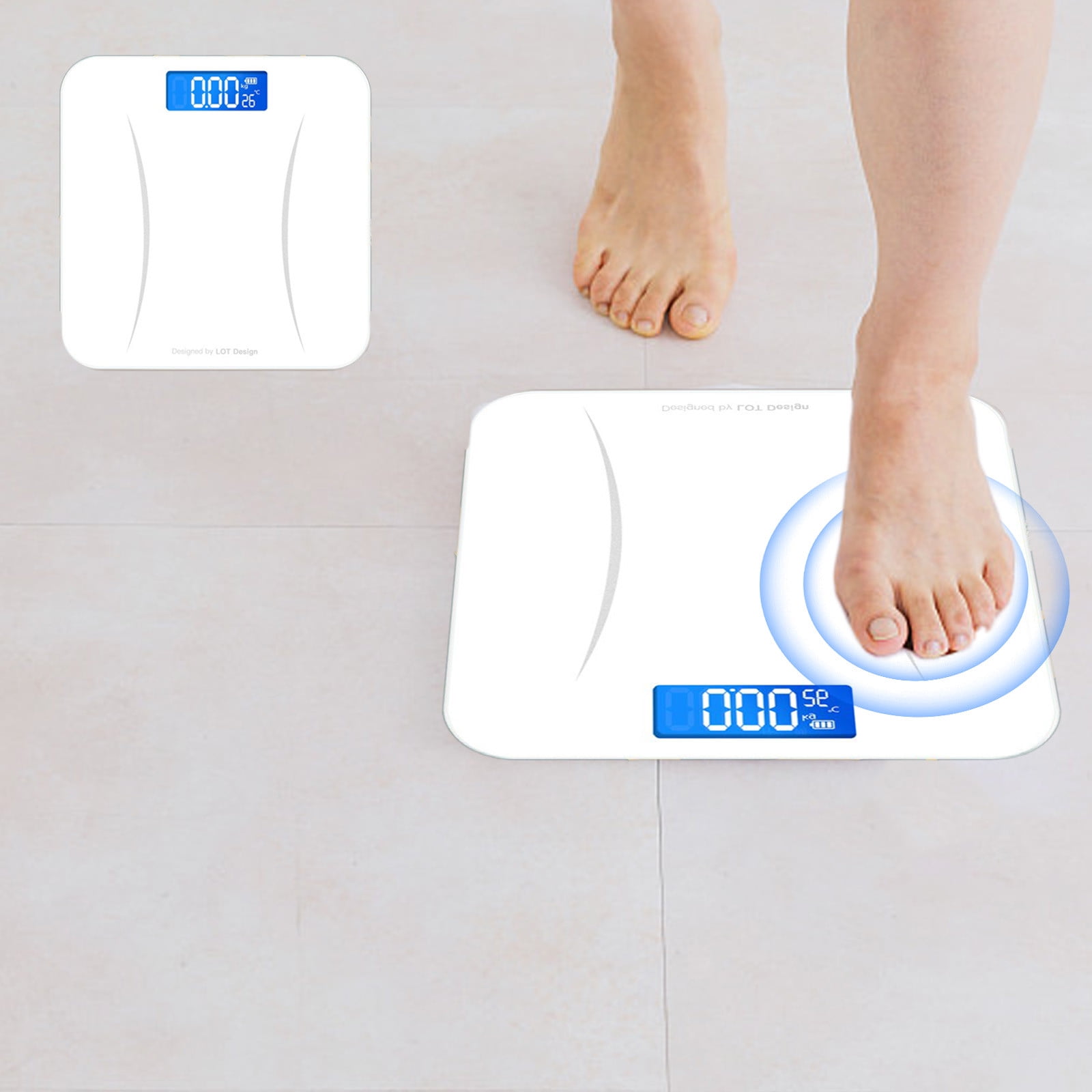 XGFHYJEH Scales for Weight 500 lbs, Digital Scale for Human Weight, Body Scale, Weighing Smart ...