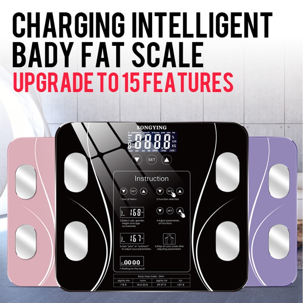 XGFHYJEH Scales for Weight, Digital Scale, Bathroom Scales for Body Weight, Weighing Smart Bath ...