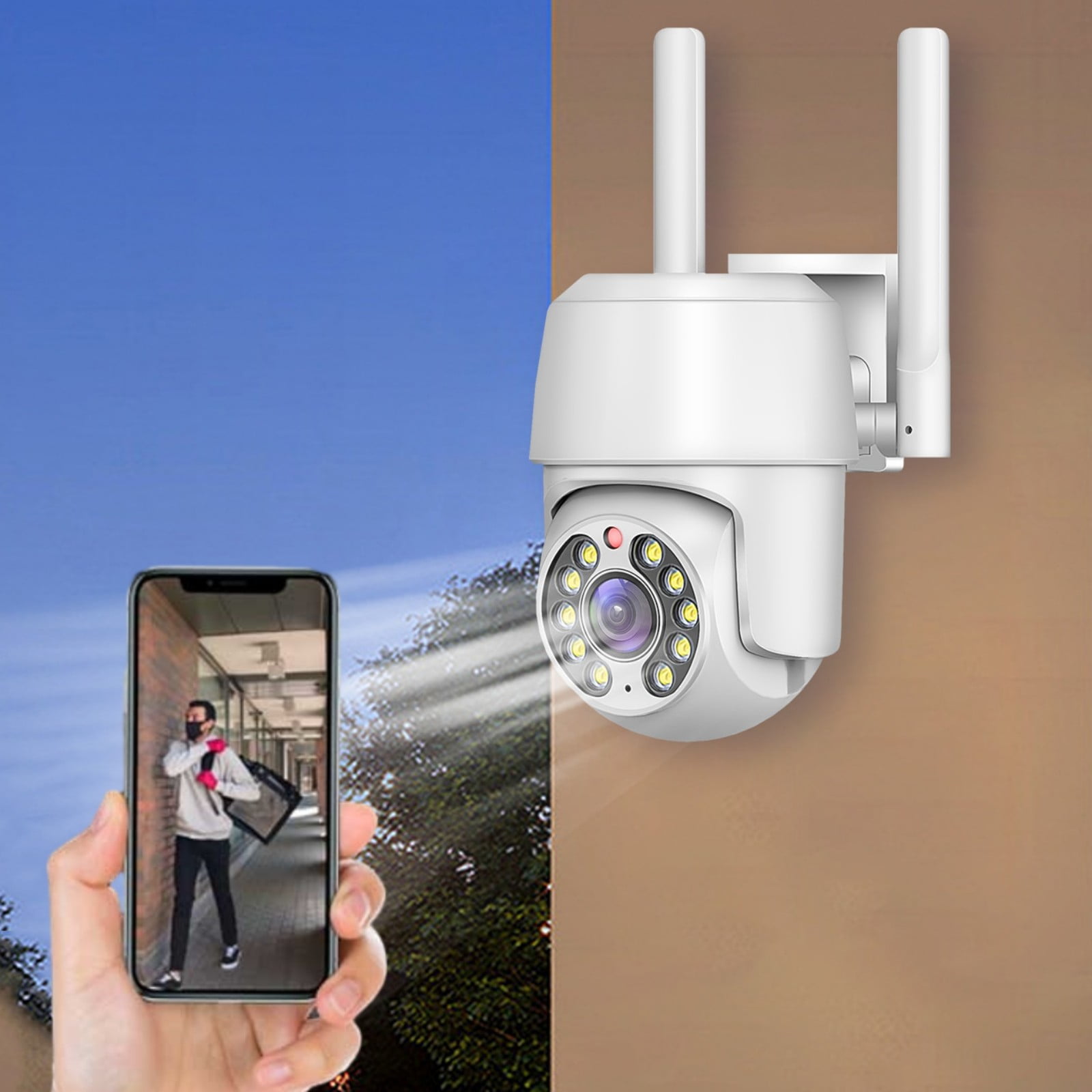 XGFHYJEH Security Cameras Wireless Outdoor, Smart WiFi Security Cameras ...