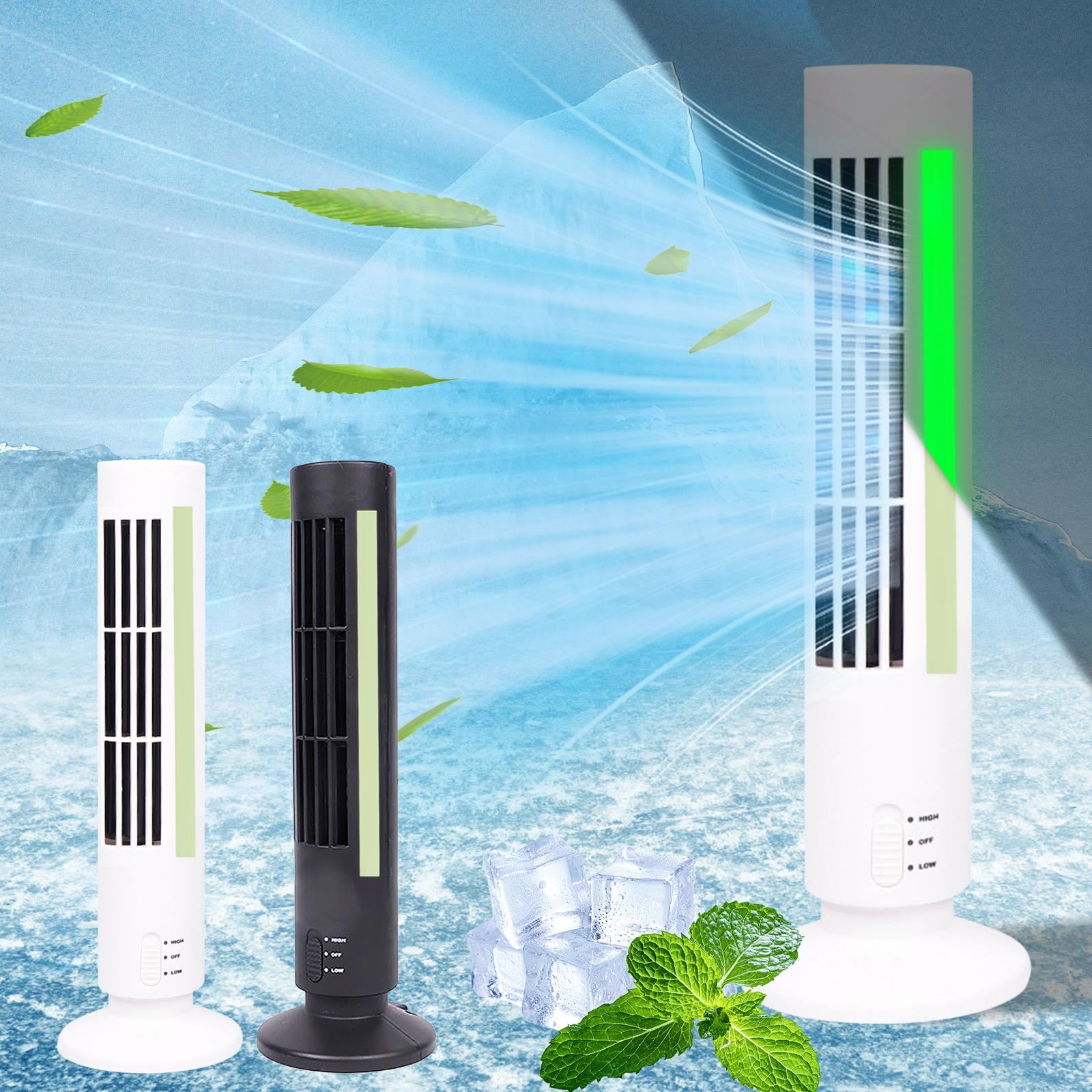 XGFHYJEH Standing Floor Fan, Personal Electric Tower Fan, Small ...