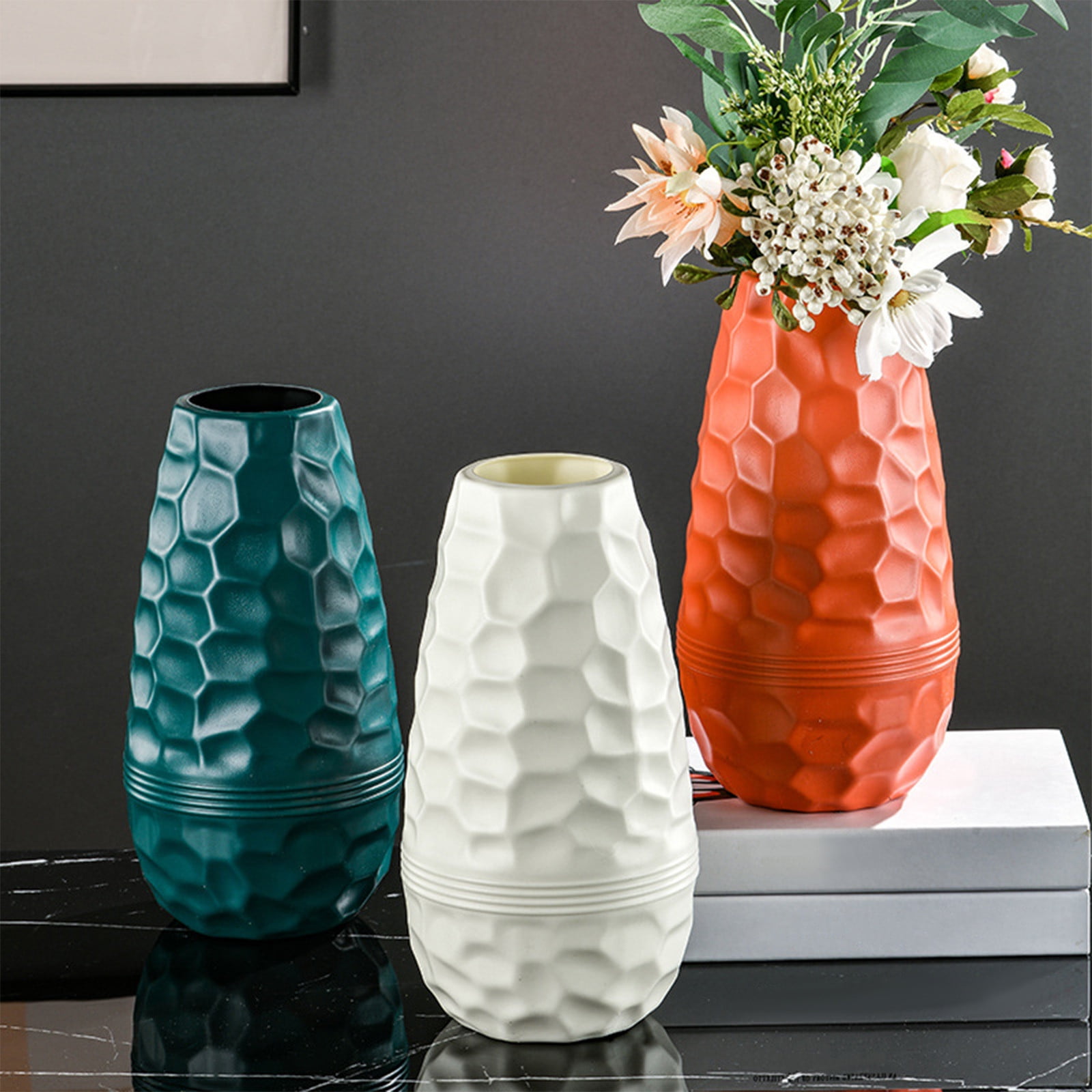 XGFHYJEH Vase, Flower Vase, Vase Decor, Plastic Vase, Spring Vase ...