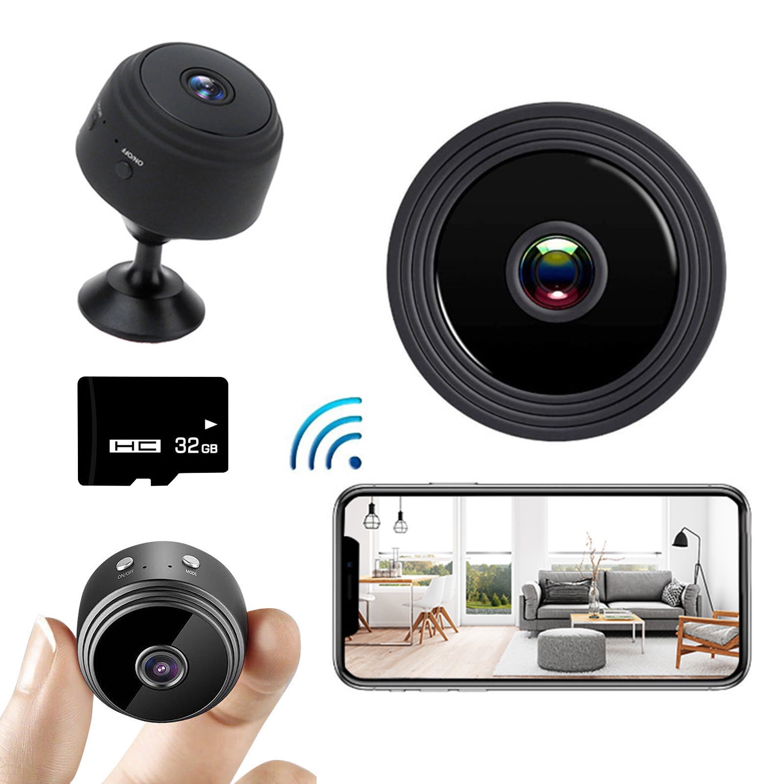 XGFHYJEH Wireless Cameras for Home Security, Indoor Outdoor Smart WiFi ...