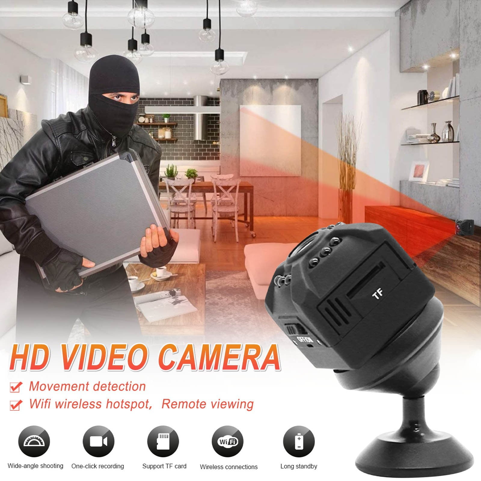 XGFHYJEH Wireless Cameras for Home Security, Indoor Outdoor Smart WiFi ...