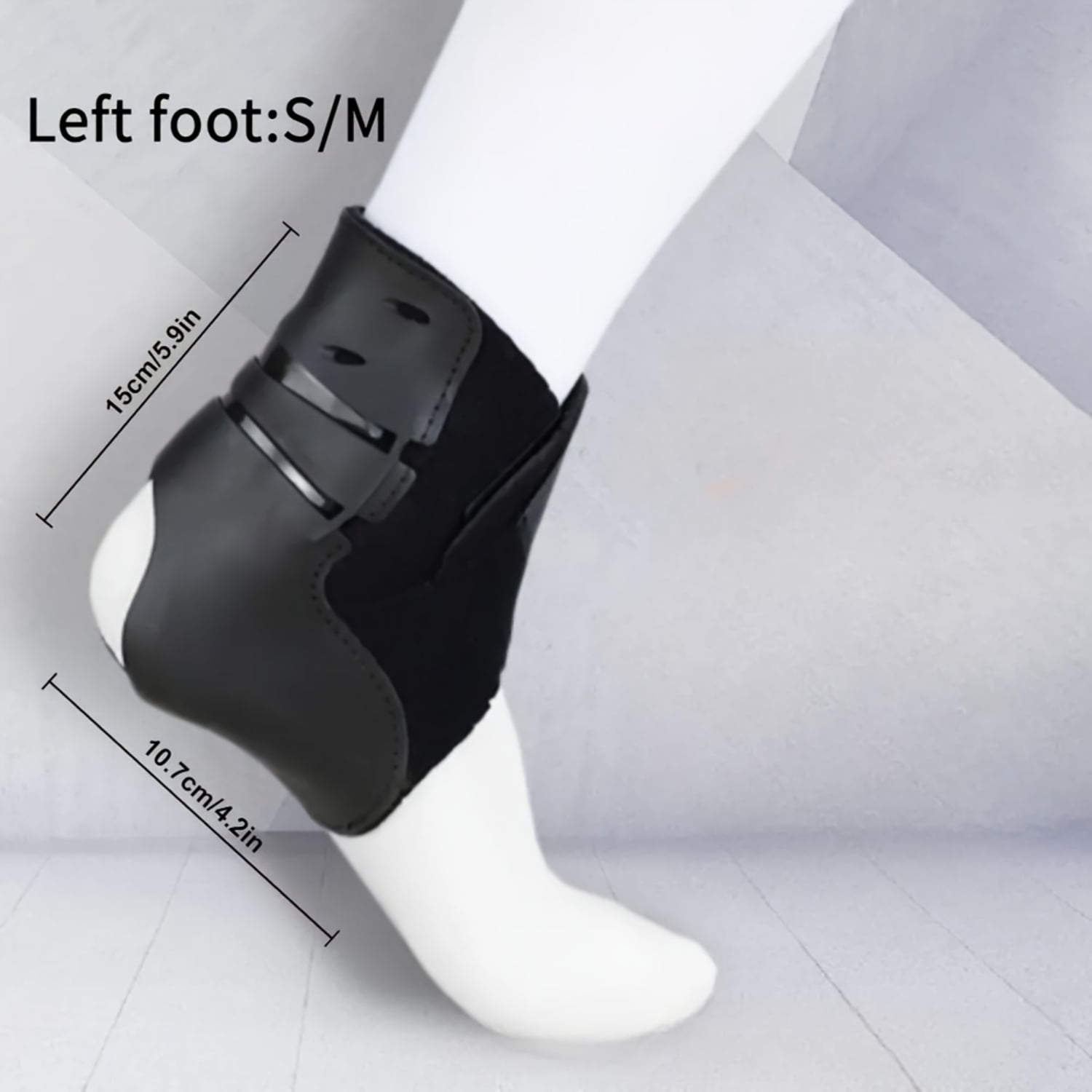 XGNGZH Adjustable Foot Drop Orthosis Brace Ankle Stabilizer with Fixed ...