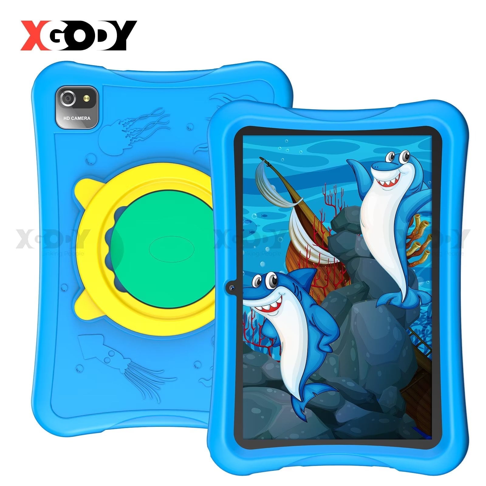 XGODY 10 inch Tablet,4GB+64GB Learning Tablet for Kids&Adult,6000mAh Long Lasting Battery,over ...