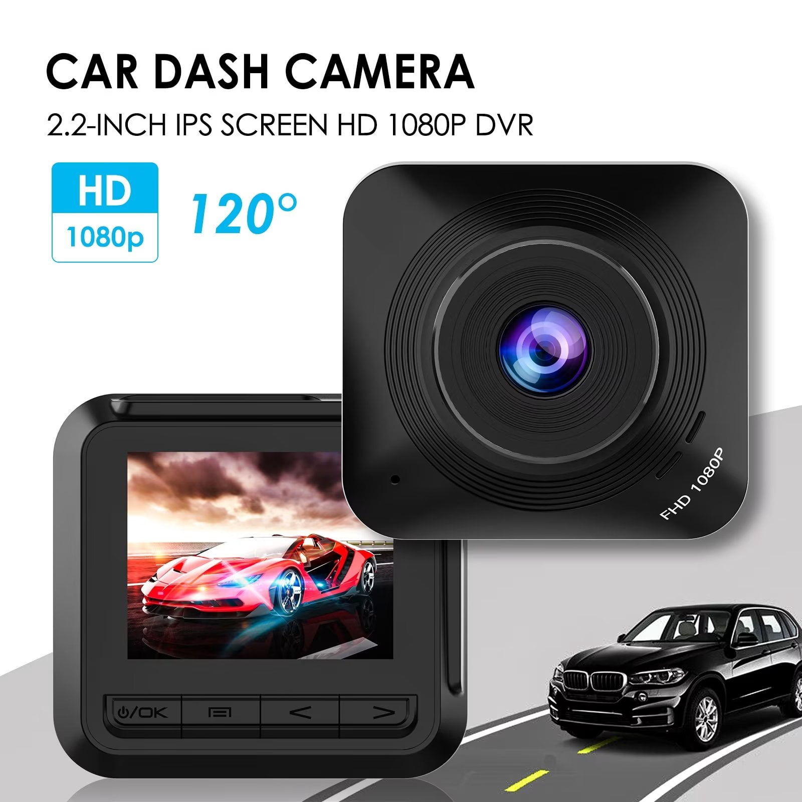 XGODY 1080P FHD Car Dash Cam Vehicle Video DVR 2.2" Q22 Driving ...