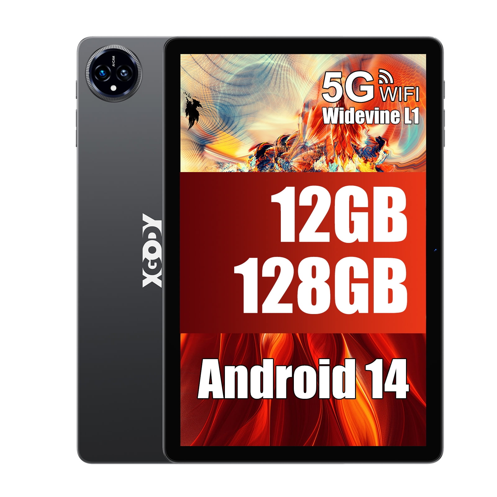XGODY 11" Android 14 Tablet, 12H Battery, 11" HD IPS Screen, 13MP ...