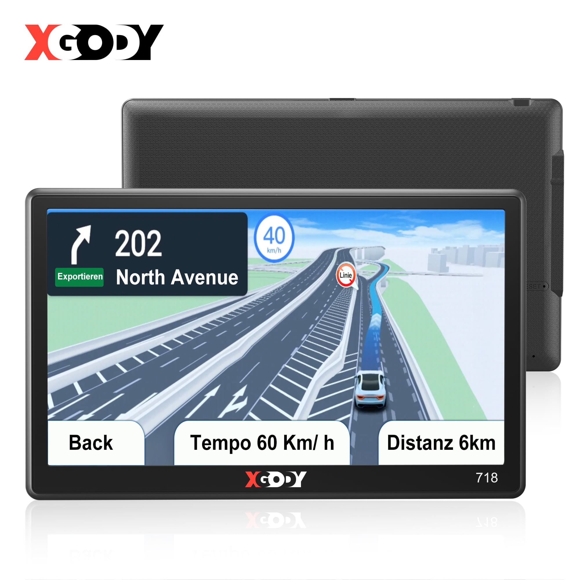 7" Inch Touchscreen GPS Navigation for Car & Truck & RV with Sunshade ...