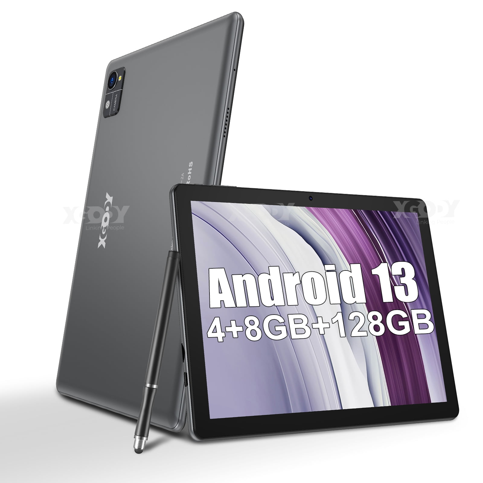 XGODY Android Tablet 10 inch Tablet 12GB+128GB Storage Tablets,Android ...