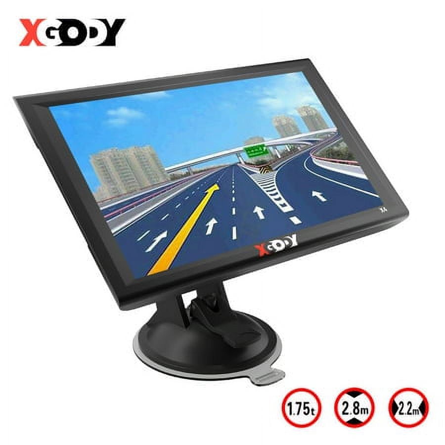 XGODY 9 inch GPS Navigation for Car/Truck, Real Voice Alarm, Free Map ...