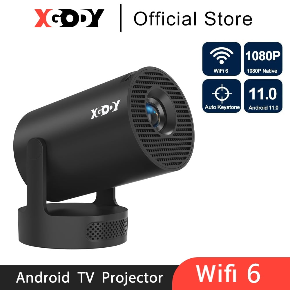 XGODY Gimbal 3S 4K/Android 11 Upgrade HY300 Smart Projector With Wifi ...