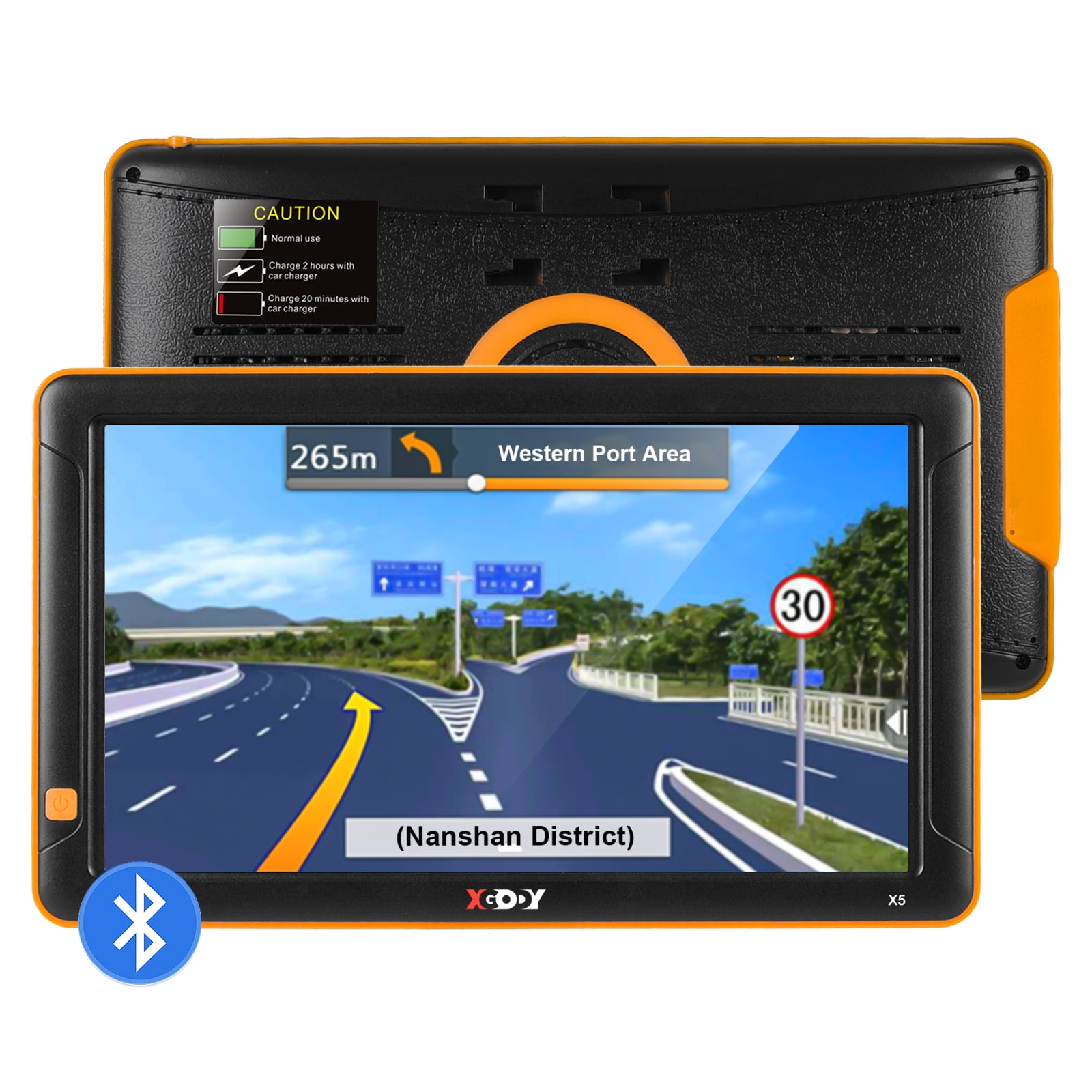 XGODY Truck GPS with Bluetooth 9 inch Big Screen 256M+8GB GPS Navigation for Car GPS Navigation ...