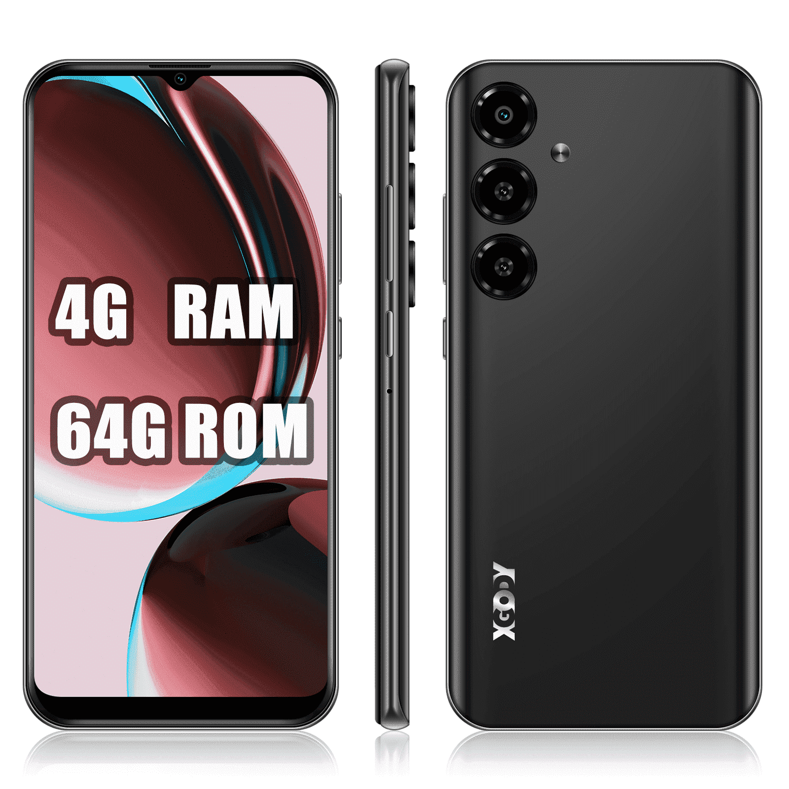 "Xgody V50 Unlocked Smart Android Phone, 6.5"", 4GB RAM 64GB ROM, Dual ...