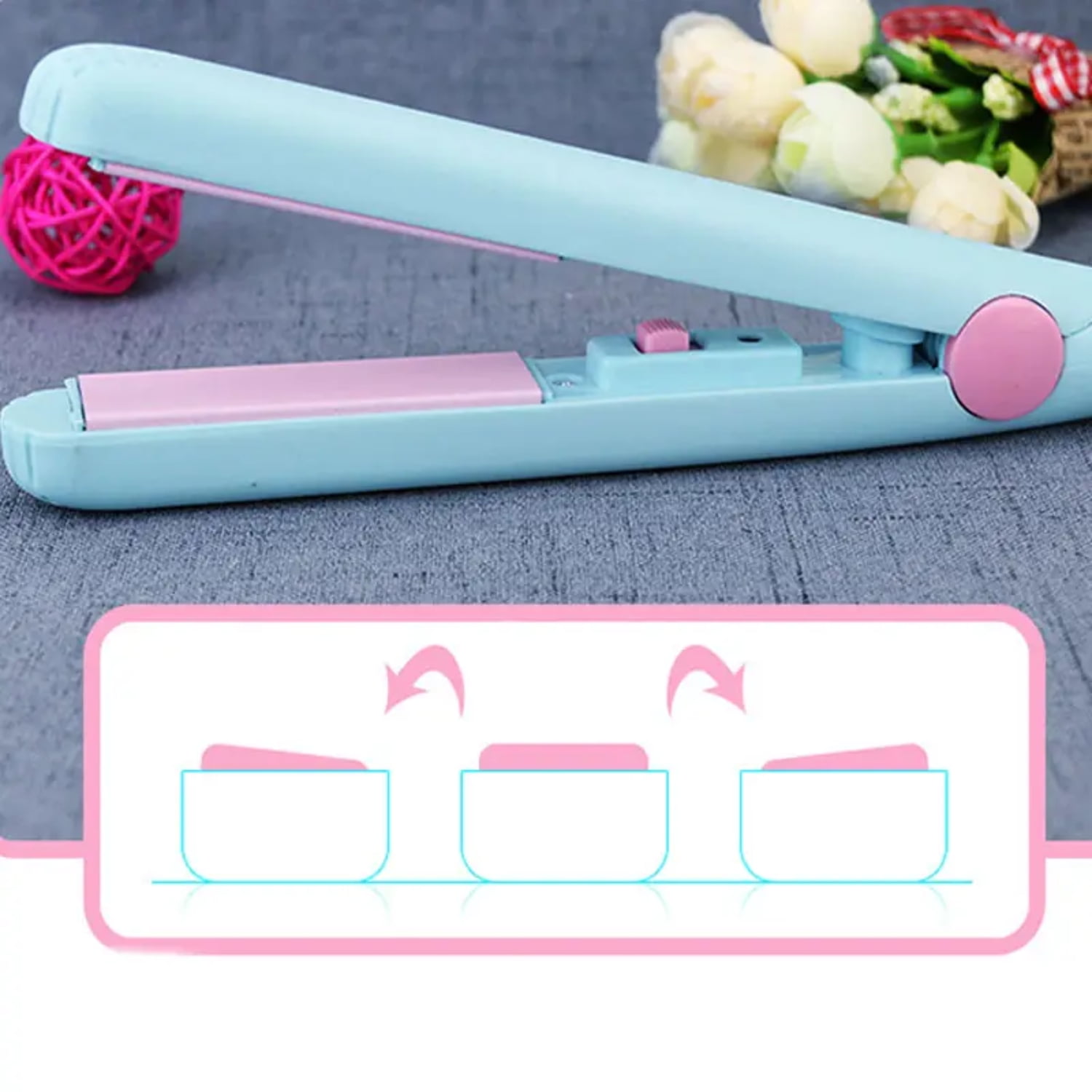 XGZHP Professional Titanium Flat Iron Hair Styling Tools Small Crimper ...