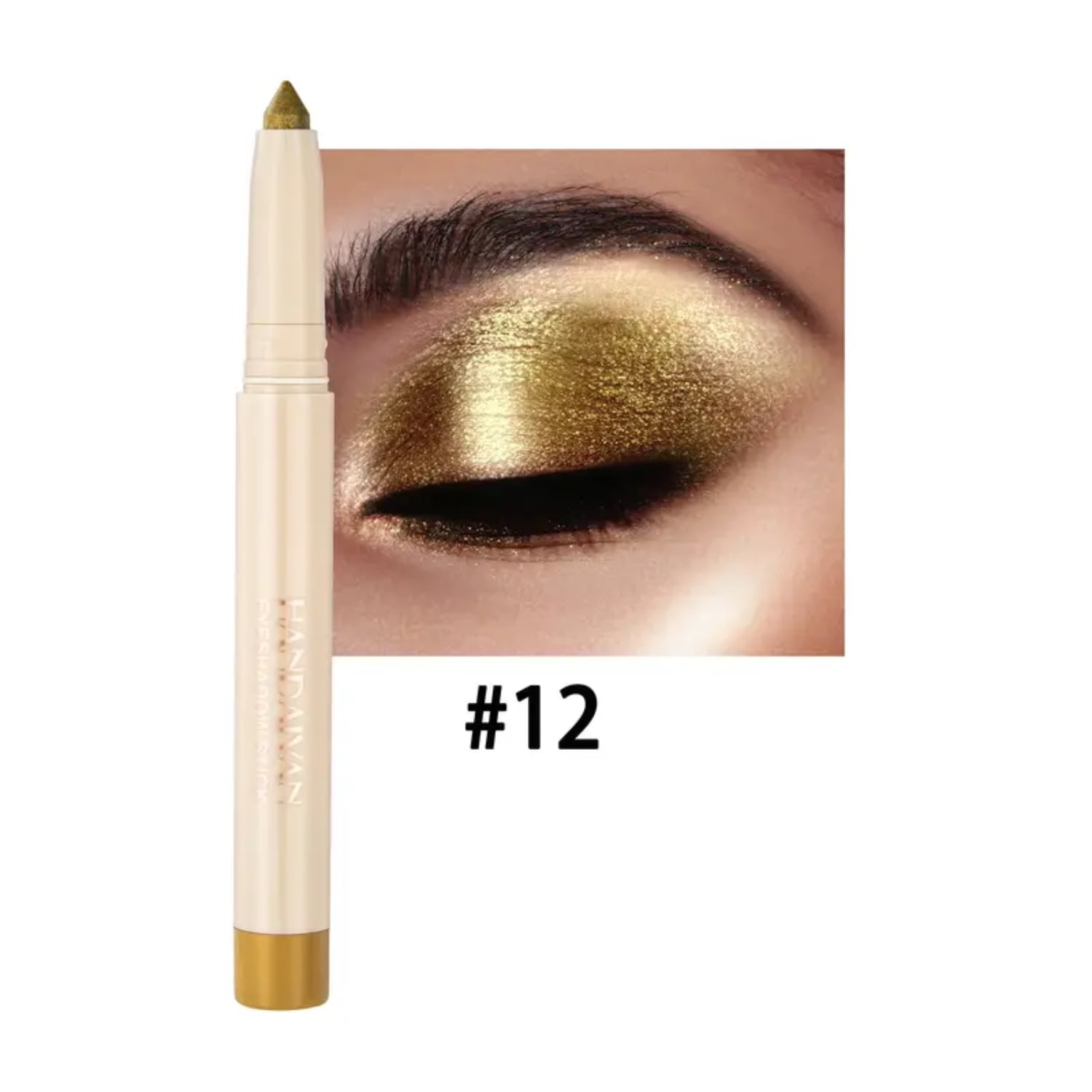 XGZHP Rich and Creamy Eyeshadow Stick with Built-In Sharpener Non ...