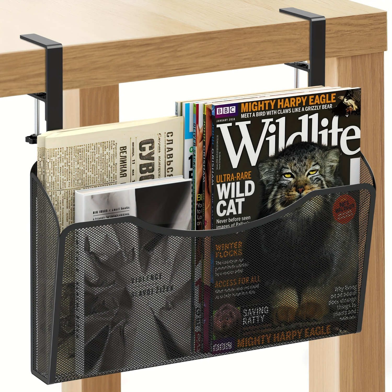 XGZHP1 Hanging Suspended File Rack Organizer for Office Desk 1pc Wire ...