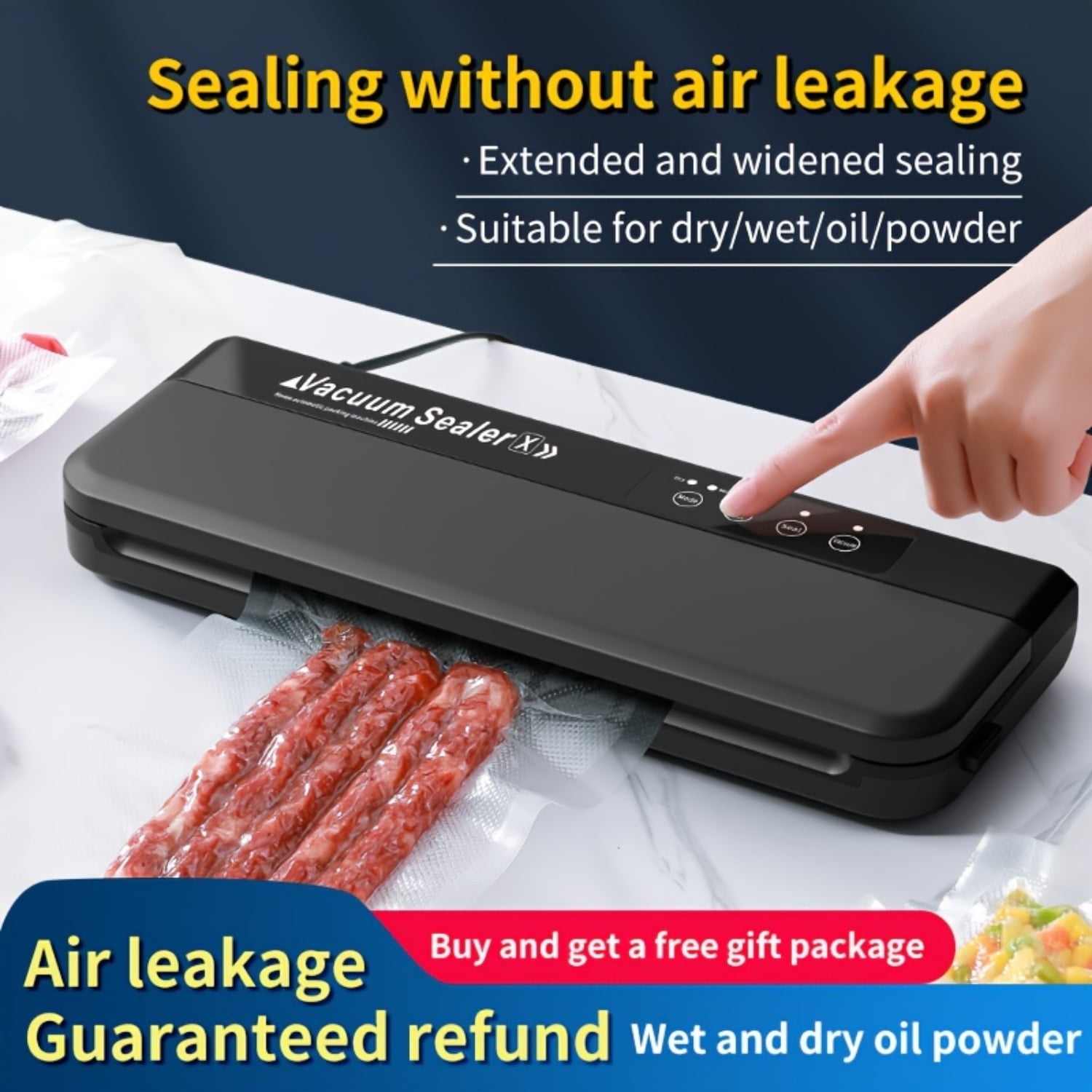 XGZHP3 Small Automatic Kitchen Vacuum Sealer for Food Preservation - Integrated Packaging ...