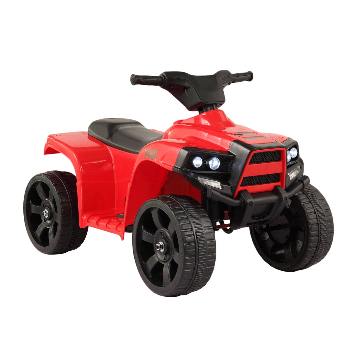 XGeek 6V Kids Ride On ATV, Electric Beach Car, 4-Wheeler Quad Car, Red ...