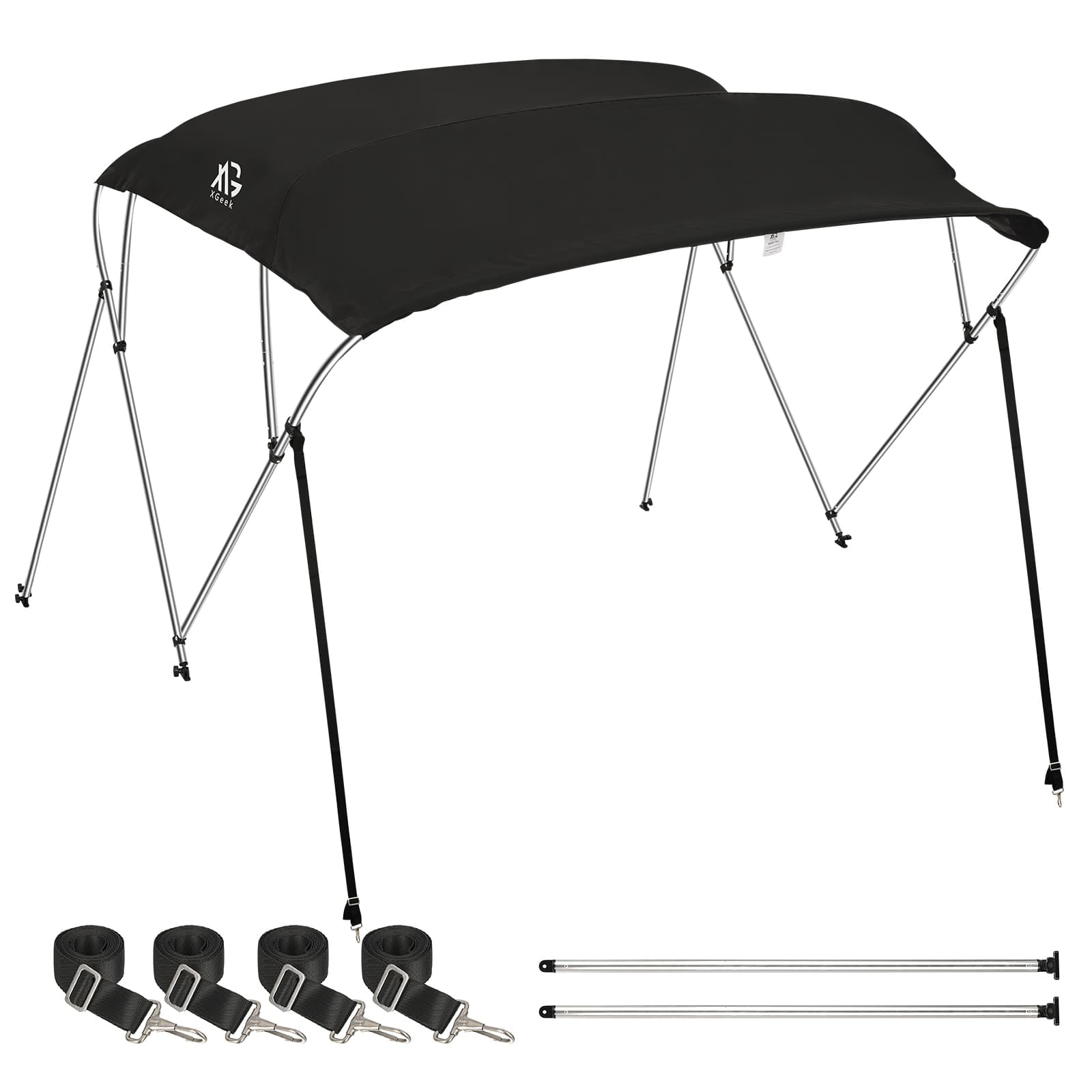 XGeek Bimini Top,3Bow/4Bow Bimini Tops for Boats,Jon Boat Canopy Ideal ...