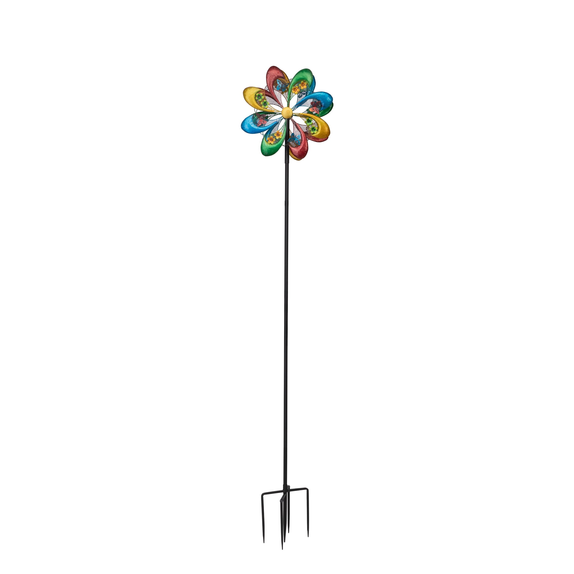 XGeek Decorative Windmill with 360°Rotation for Backyard and Garden ...