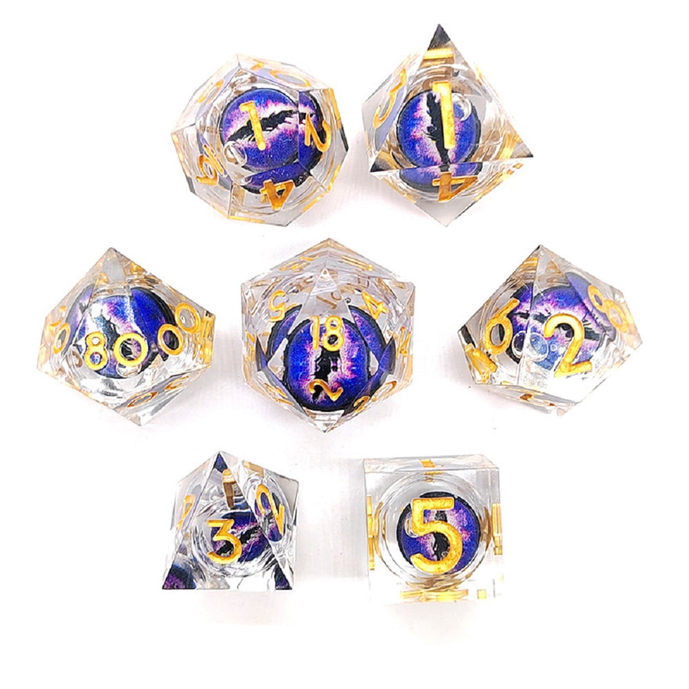 Xgeek Multi Sided Resin Dnd Dice Dargon Eye Set