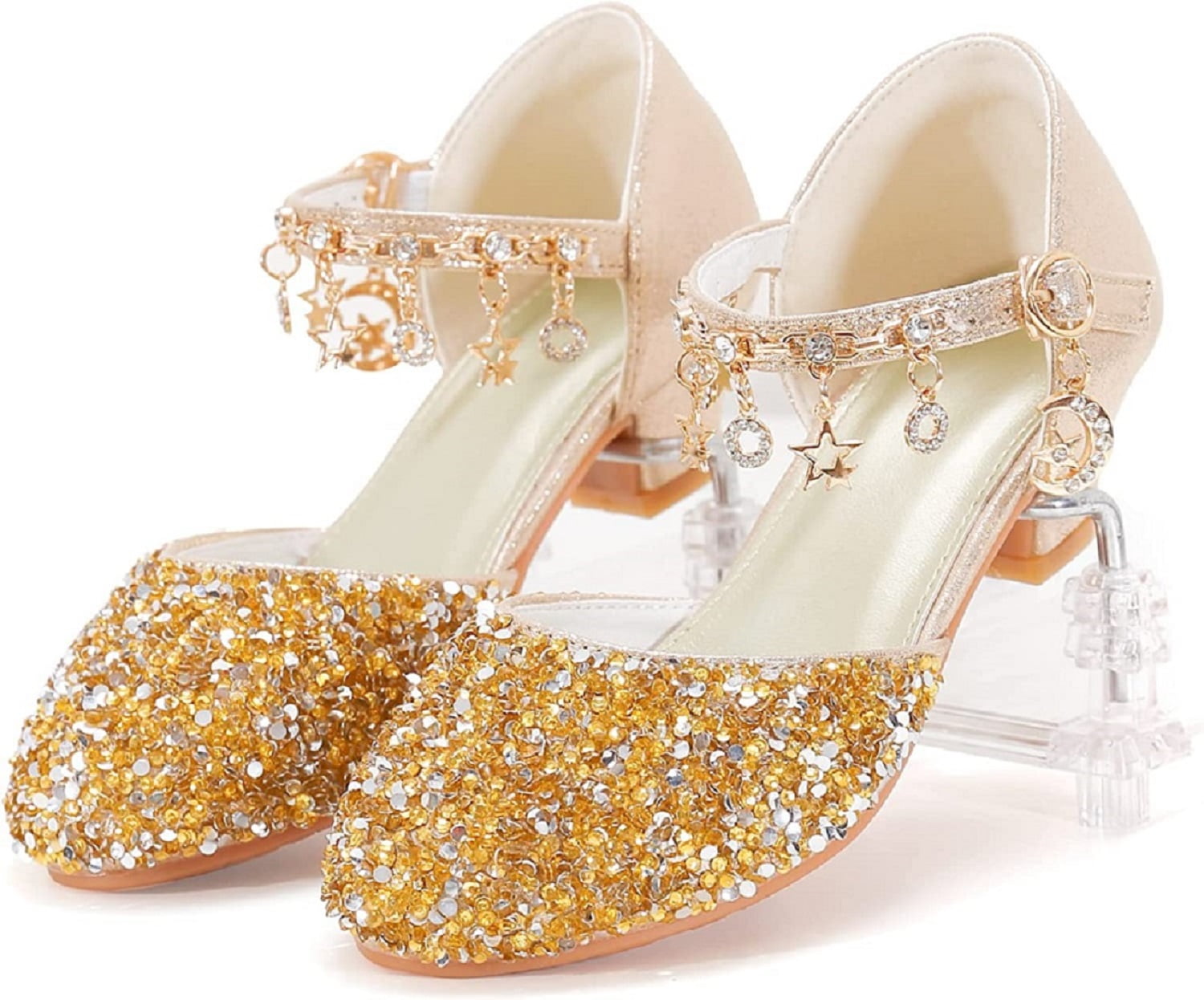 XGeek Princess Shoes Girls Heels Princess Dress Up Shoes Little Girl ...