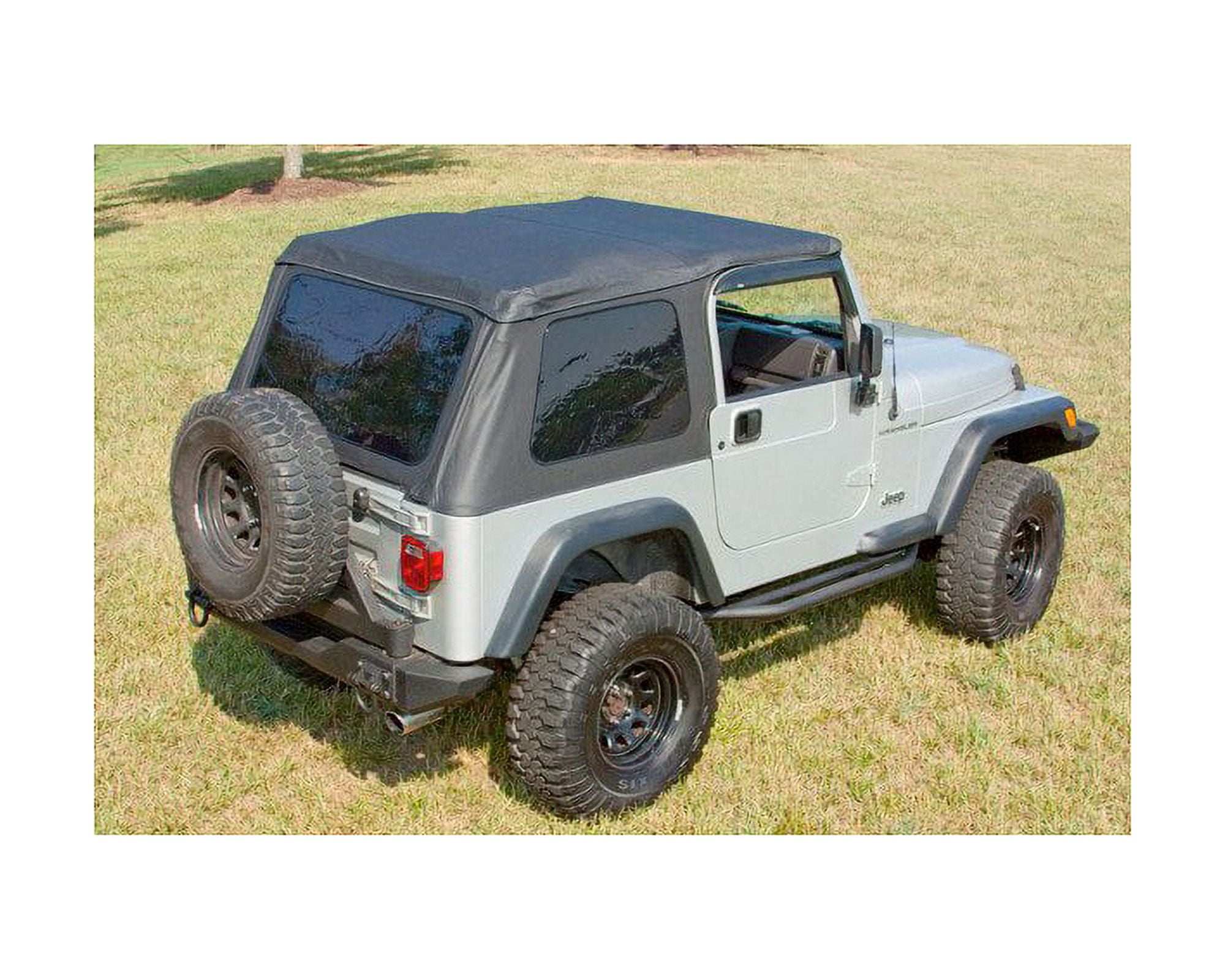 XHD Soft Top, Bowless, Black, Sailcloth; 97-06 Jeep Wrangler TJ Fits ...