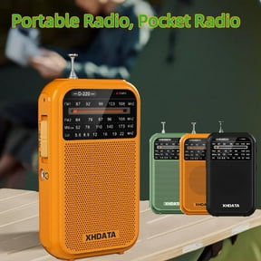 STONEGO Mini Portable Radio - Handheld Rechargeable Digital FM Radio ...
