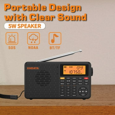 Philips 2000 Series AM/FM Battery-Operated Portable Cordless Radio with ...