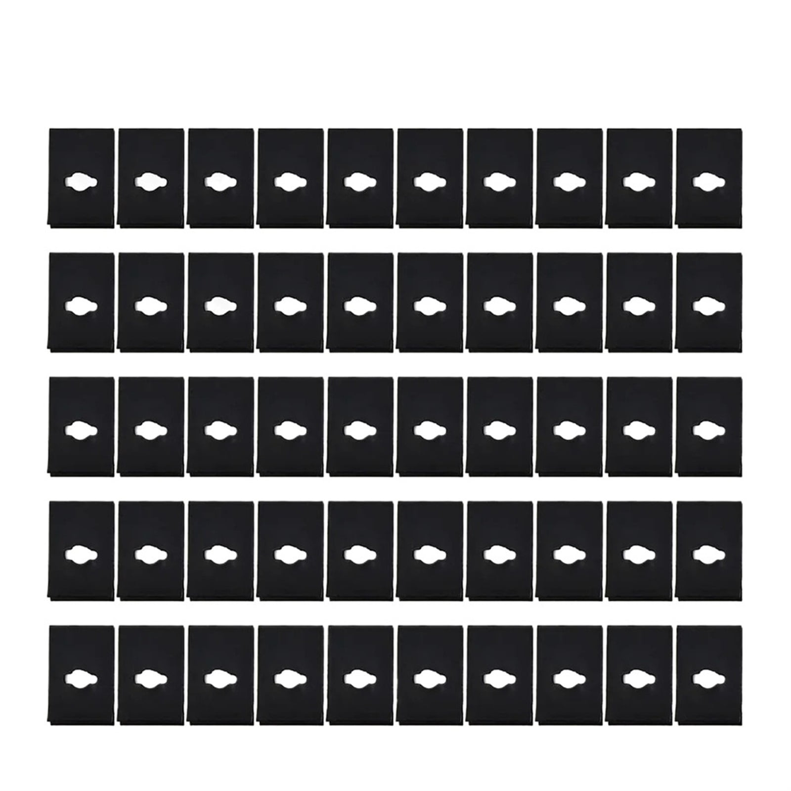 XHHTING 50Pcs Car U Bolt Clamps, Metal Clips, Speed Fastener, U-Nuts ...