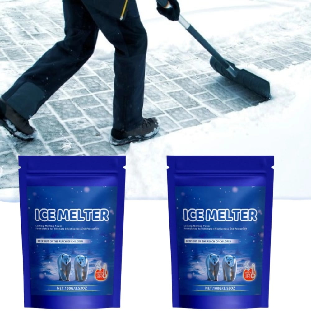 XHJUN 100g Pet - Friendly Ice Melt - Safe for Concrete, High - Quality Salt for Snow and Ice ...