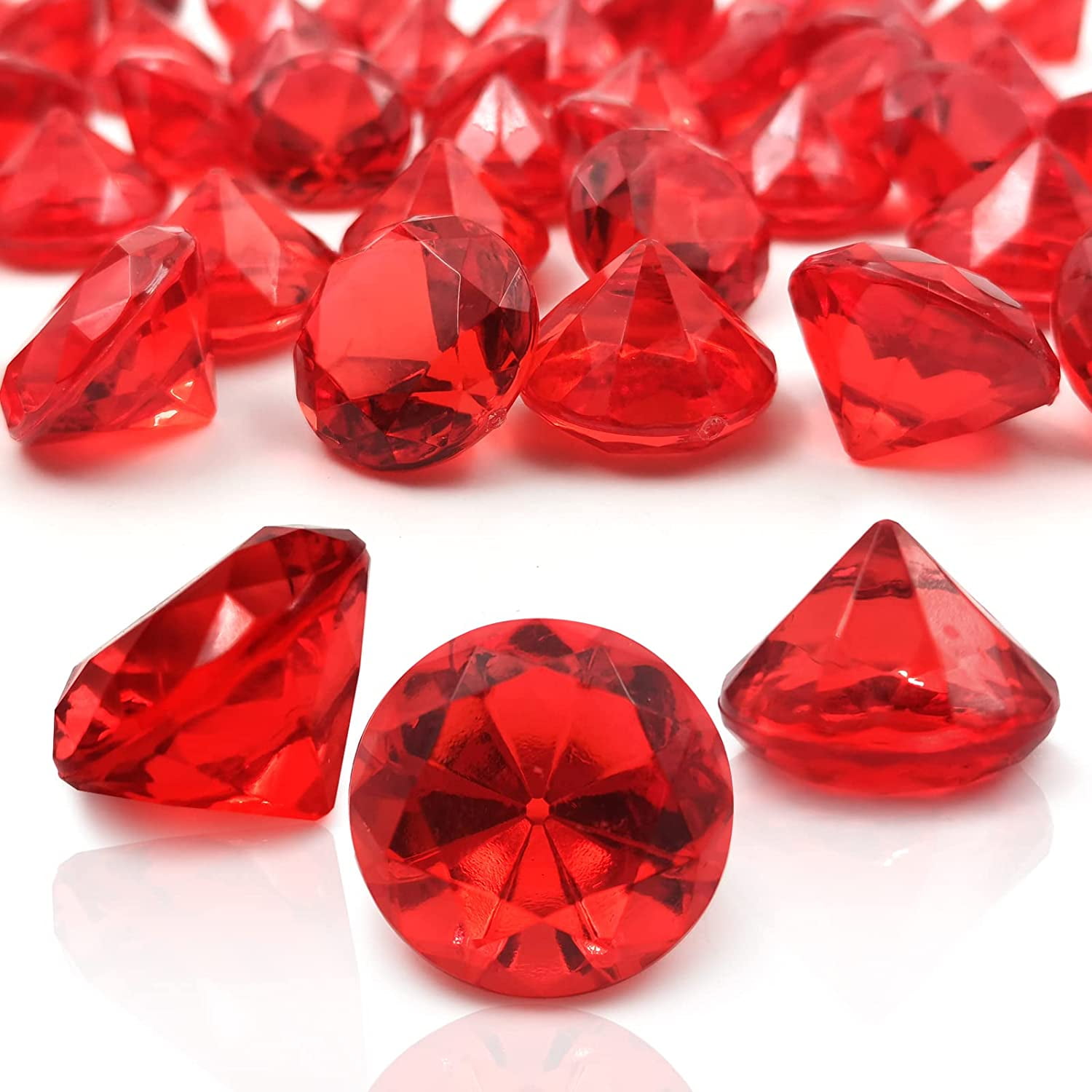 XHKDSYMC 100Pcs Clear Acrylic Diamonds 25mm Wedding Table Scatters ...