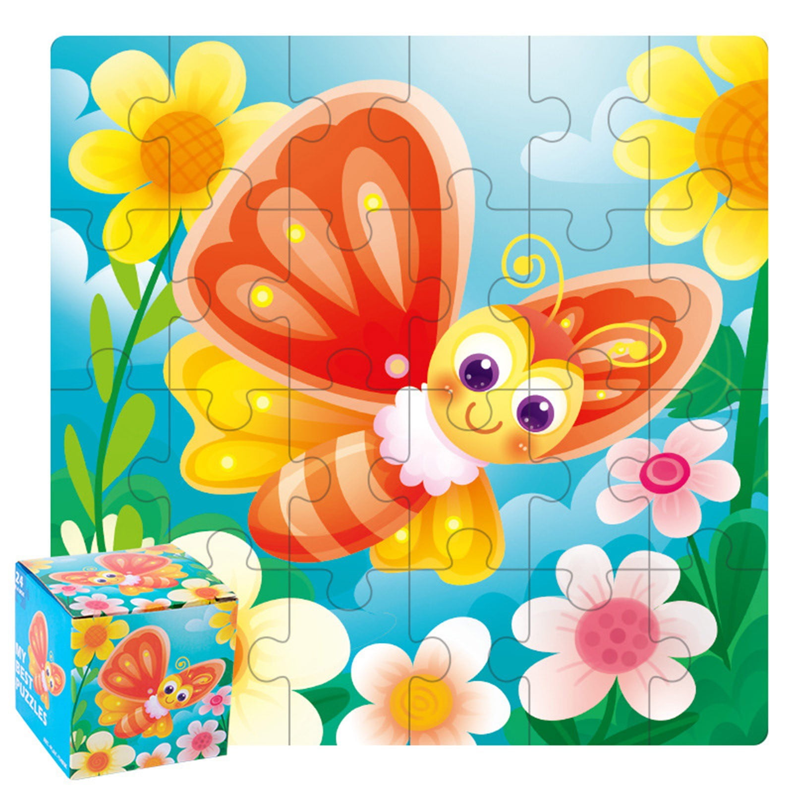 XHLQCBL Toy,Kids Baby Wooden Puzzle Cognition Puzzle Learning ...