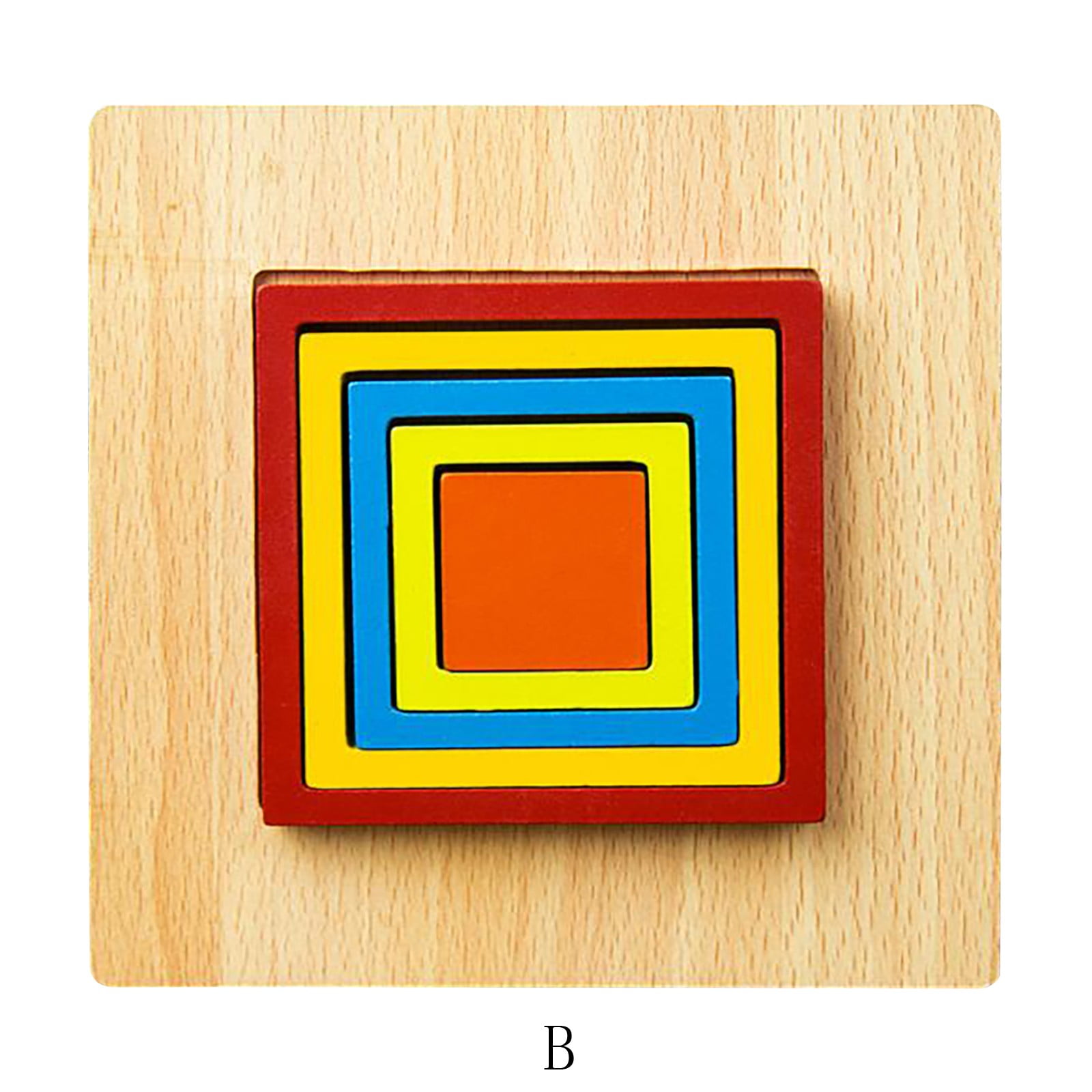 XHLQCBL Toy, Wooden Puzzles for Kids Classic Shape Pattern Block Toys ...