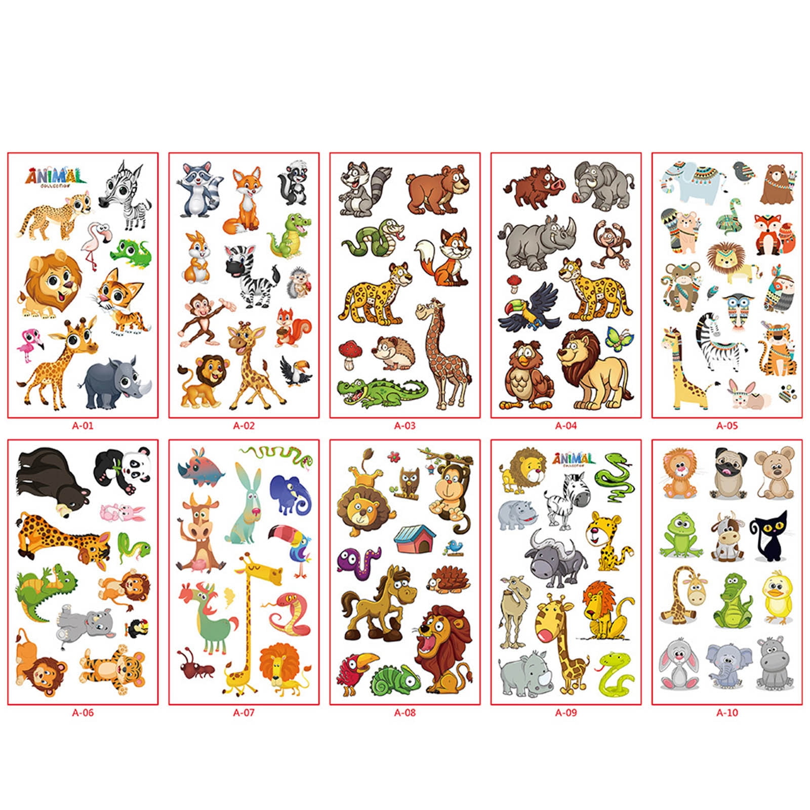 XHLQCBL Toys,Kids Sticker Set Cute Watch Dinosaur Face Sticker Kids ...