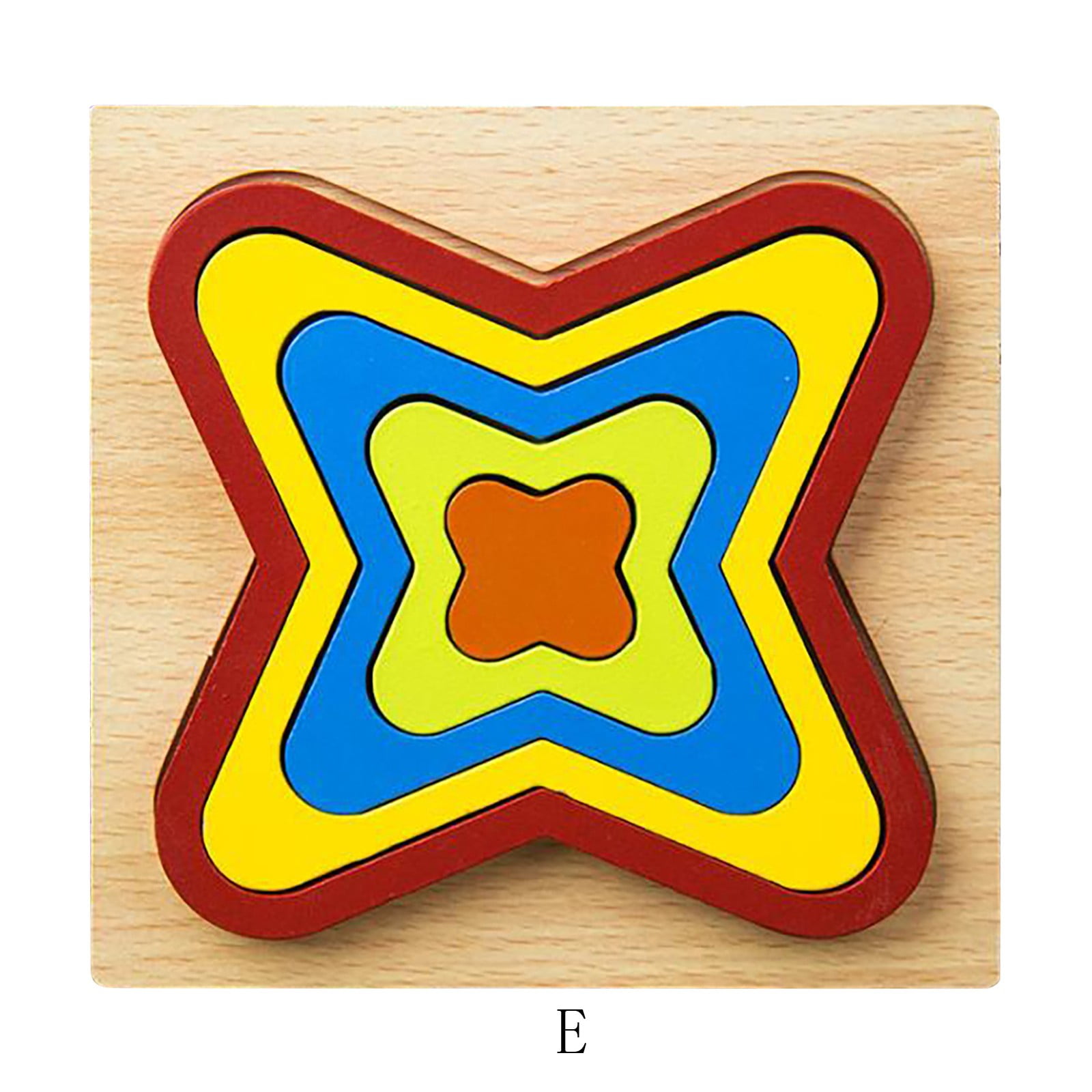 XHLQCBL Toys, Wooden Puzzles for Kids Classic Shape Pattern Block Toys ...