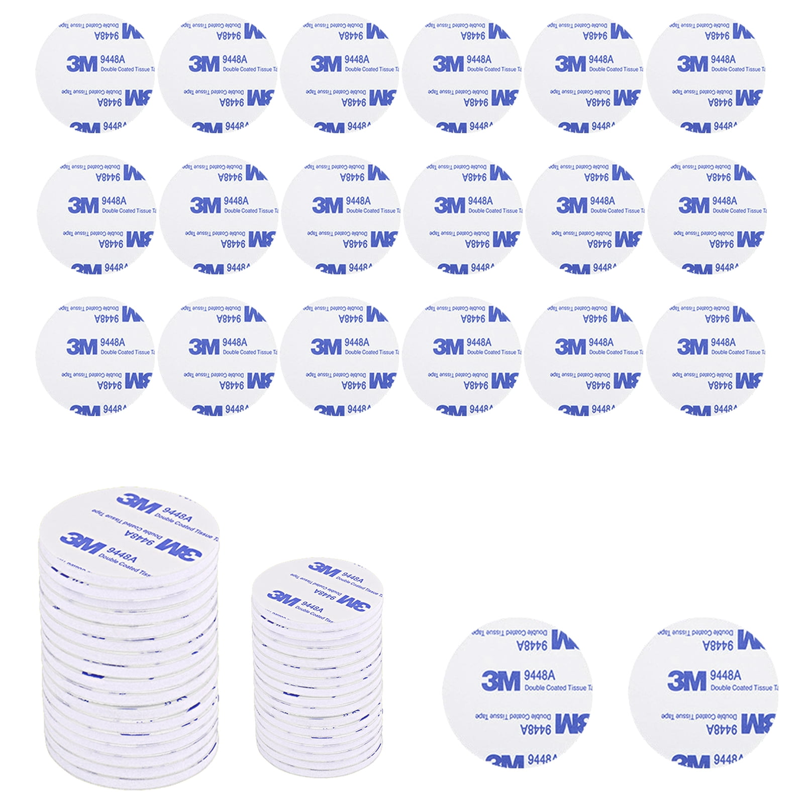 3M 80 Pcs Waterproof Round Double Sided Foam Pad Tape, Strong Adhesive ...
