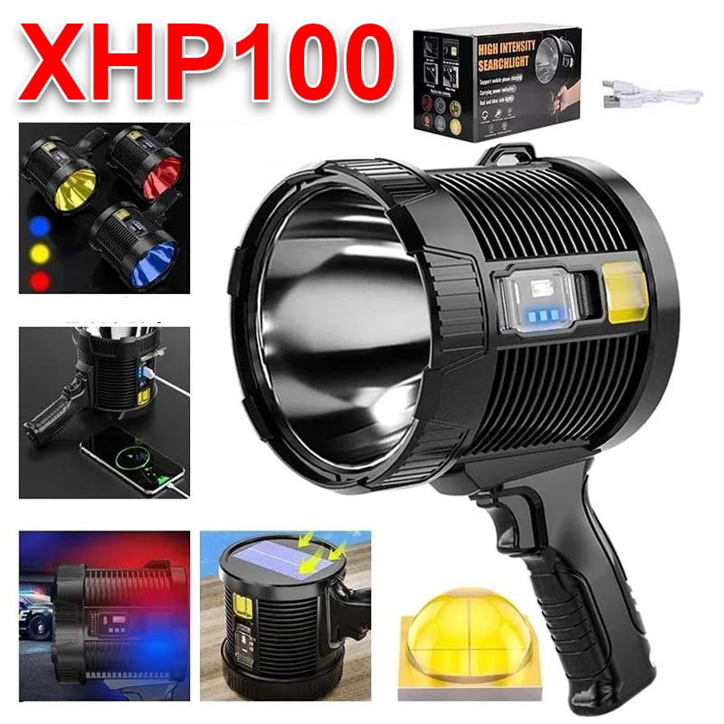 XHP100 High Power Portable Led Flashlight Outdoor Searchlight ...