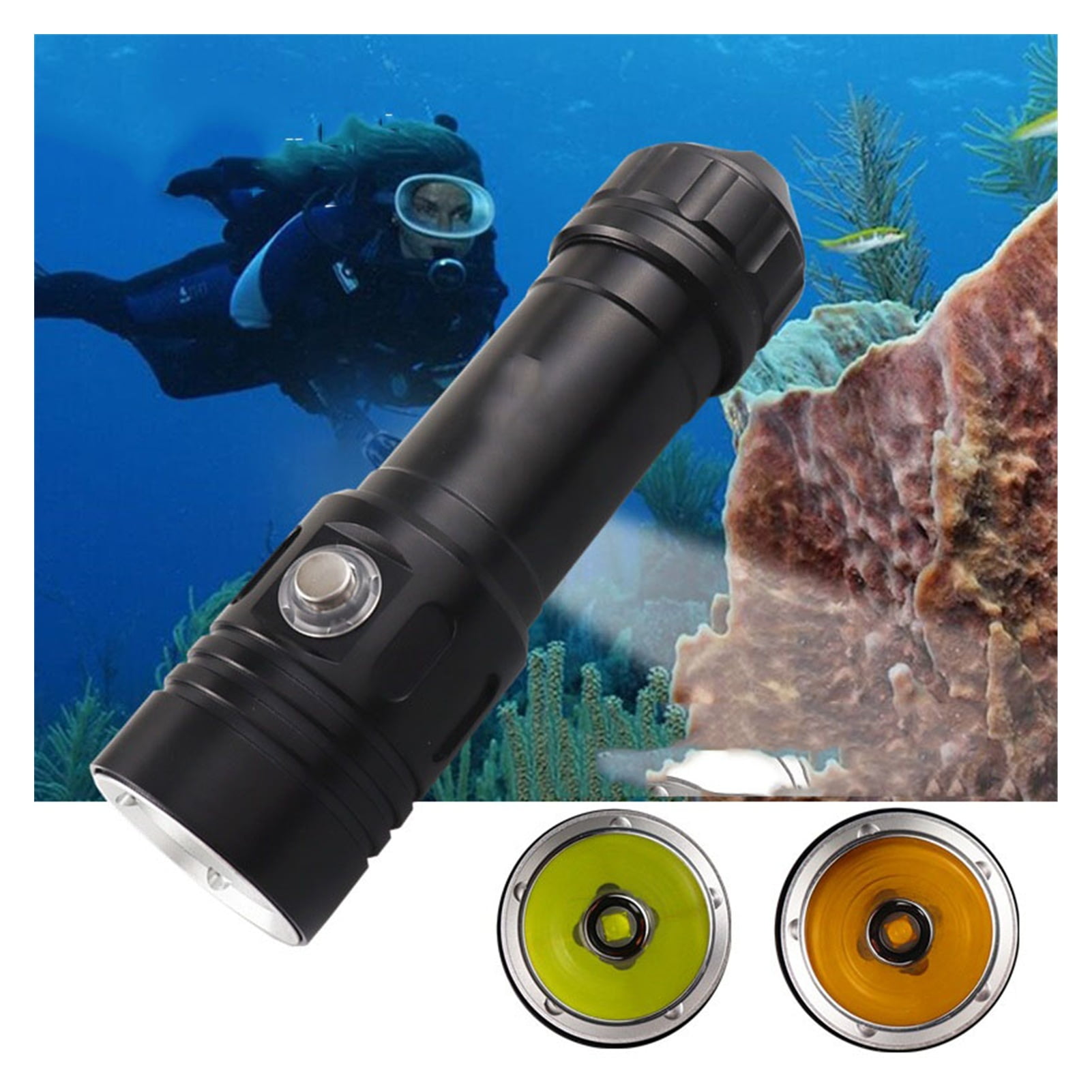 XHP50.2 L2 Led Flashlight 100m Underwater Most Powerful Professional ...